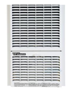 Williams 2509822 25 000 BTU 71 AFUE Monterey Plus Top Vent Wall Furnace Top Air Outlet Natural Gas No Electricity Required